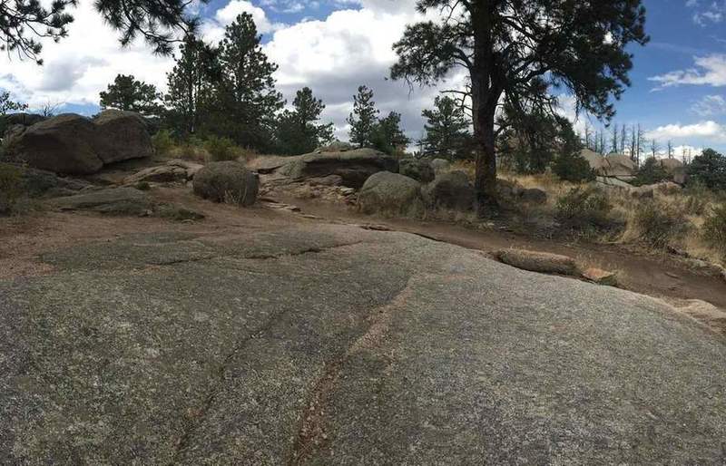 Granite rock features on Stone Temple Circuit.