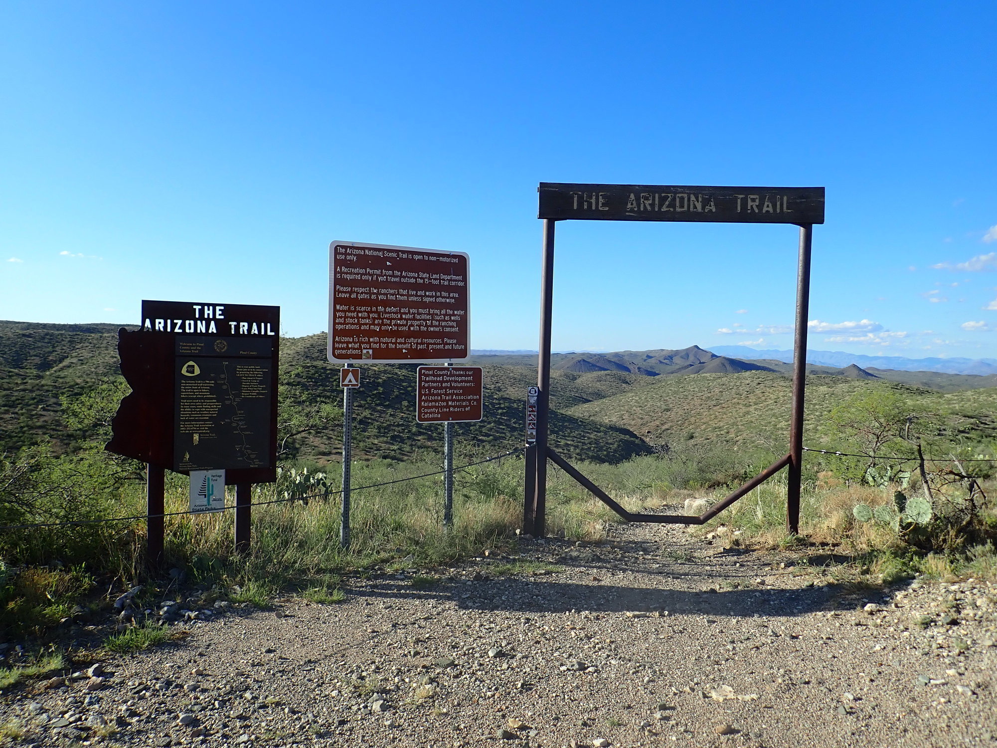 Tiger Mine Trailhead, the beginning of passage 14