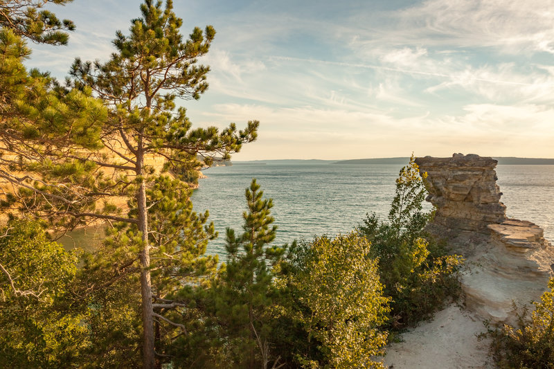 Miners Castle Overlook Hiking Trail, Munising, Michigan