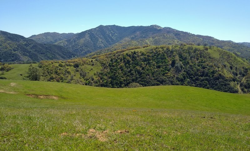 Copernicus Peak, the highest point in Santa Clara County at 4,360 ft ...
