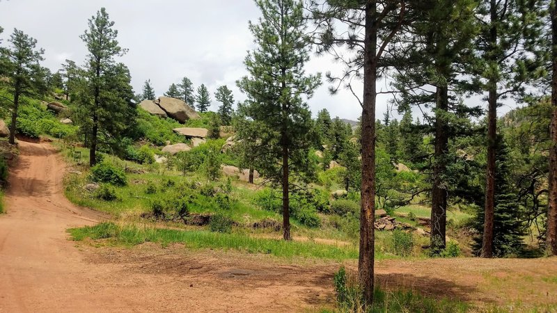 End of Ute Pass Trail. Continue to left and hike into Cascade passing ...