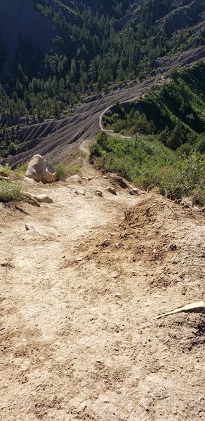 Hogsback summit trail west side.