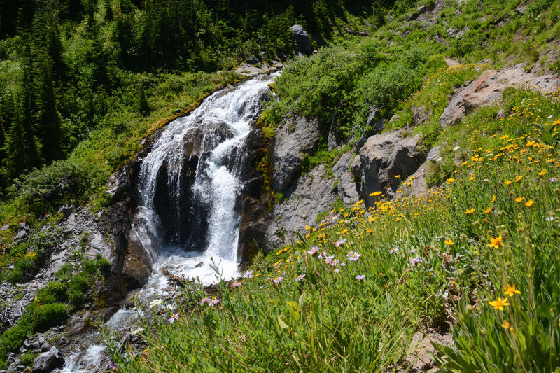 One of the Clark Creek spurs forms a lovely falls. You'll need to find ...