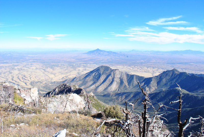 Miller Peak from Montezuma's Pass Hiking Trail, Sierra Vista Southeast ...