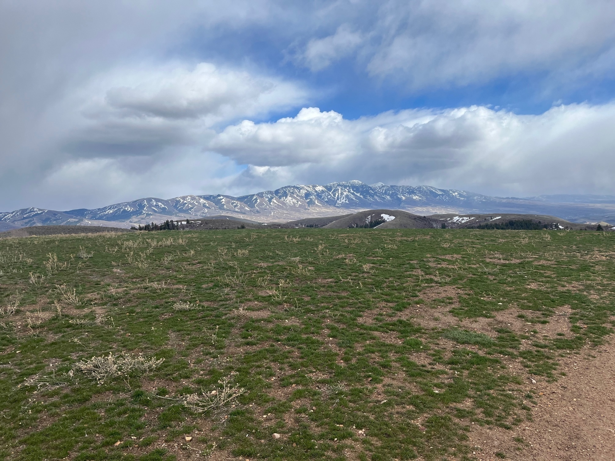 View of the Portneuf Range from the summit of the Blackrock trail complex