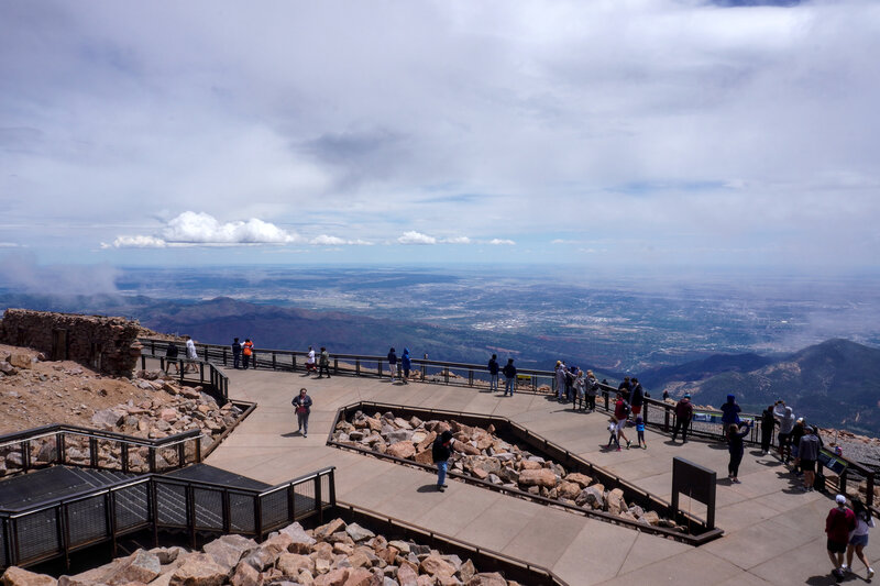 The view from Pikes Peak summit The view from Pikes Peak summit