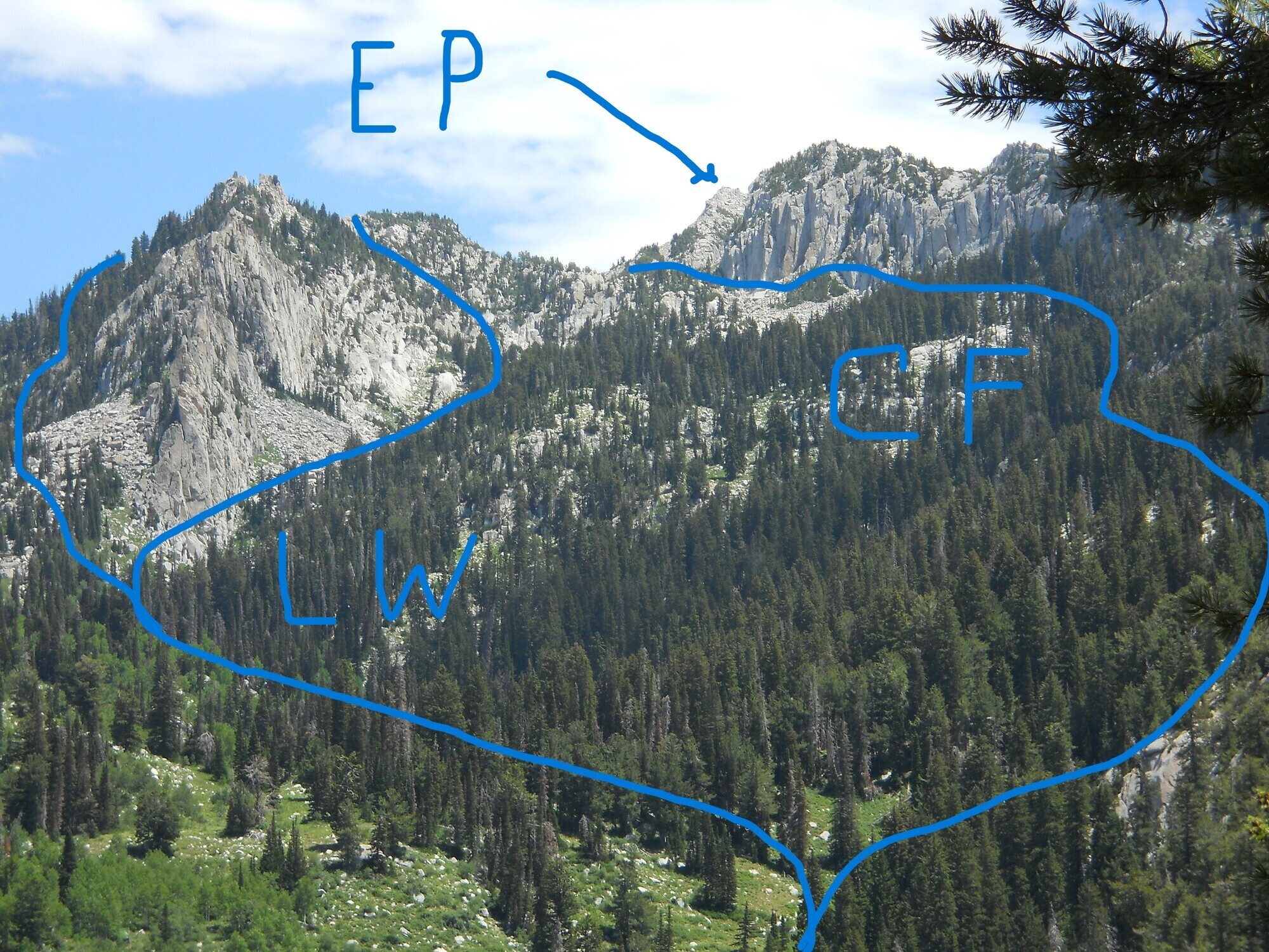 Just above the Trail of the Eagle there is another canyon, stay on the ...