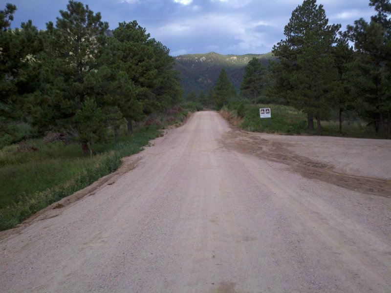 View west on Mount Herman Rd.