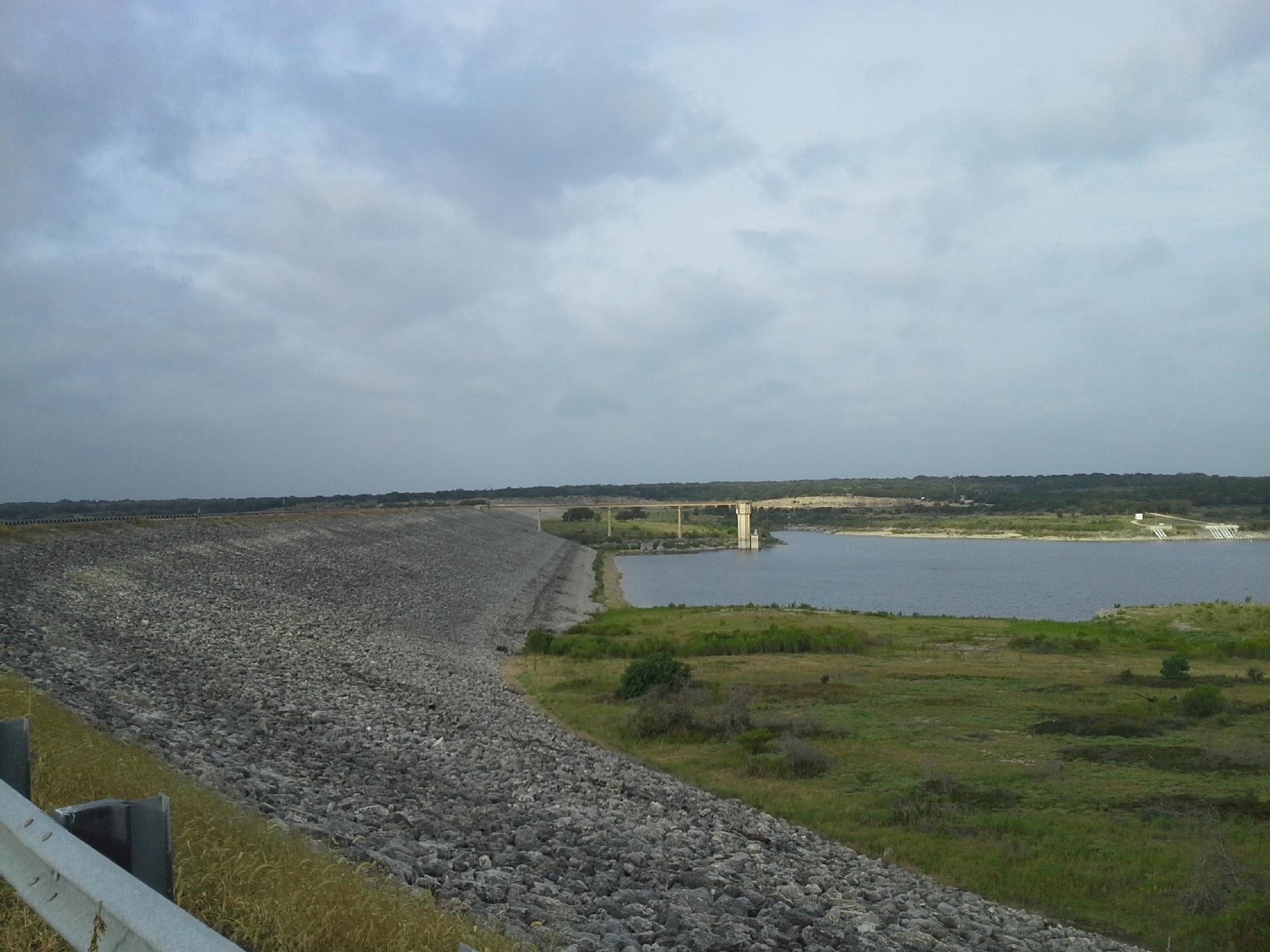The Goodwater Loop crossing over the Lake Georgetown Dam