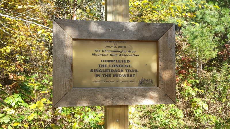 Commemorative sign located at the "Ballfield"