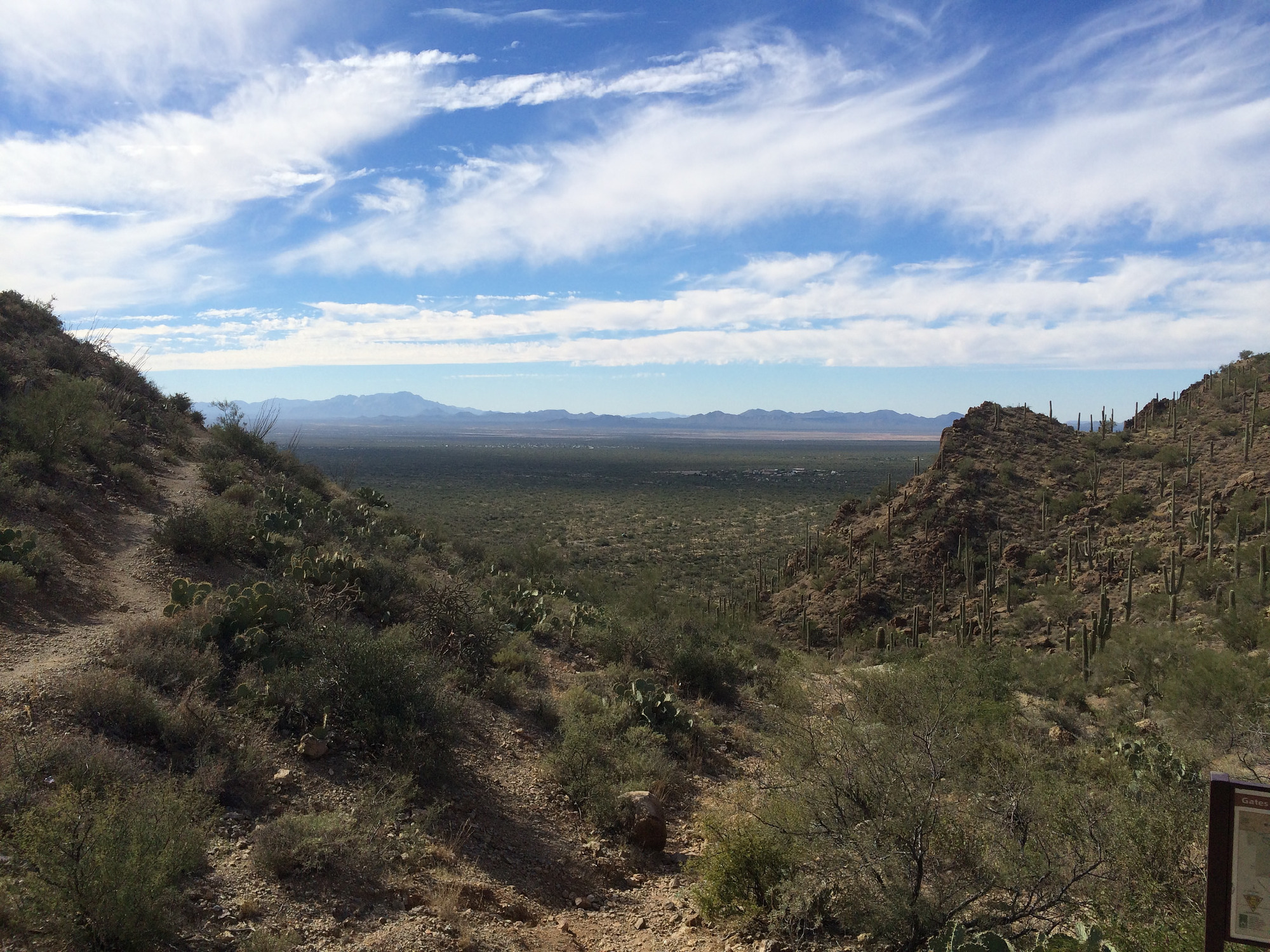 Top of Gates Pass Trail.