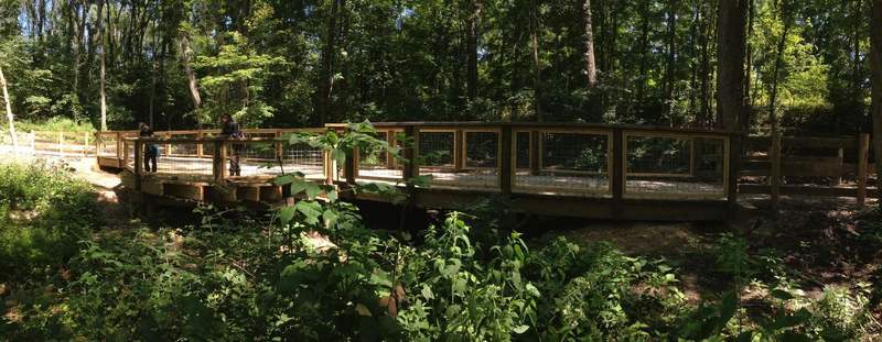 Multi-use trail bridge. created by Ball State Design/Build Class