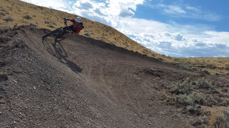 The berms are large and tread is super buff. Anybody can ride this ...