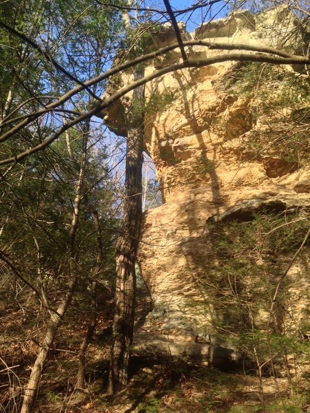 The Devil's Tea Table as seen from the Loop Trail.