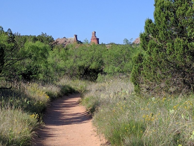 Lighthouse above the Lighthouse Trail.