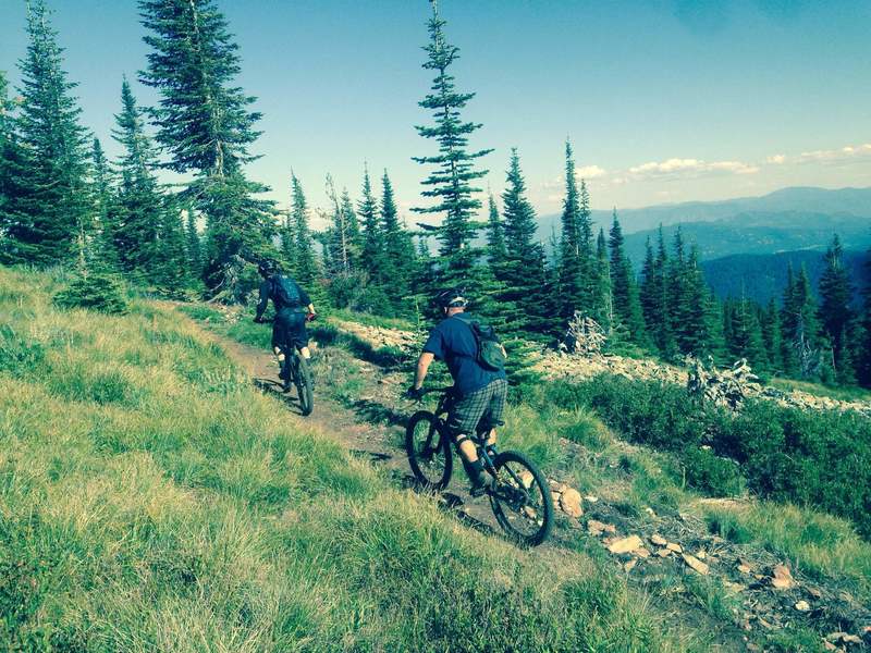 Mike K and Mark S of the Selkirk Rec District out after taking in views ...