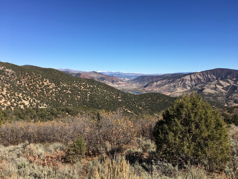 Looking towards Eagle from Burnt Tree Ridge.