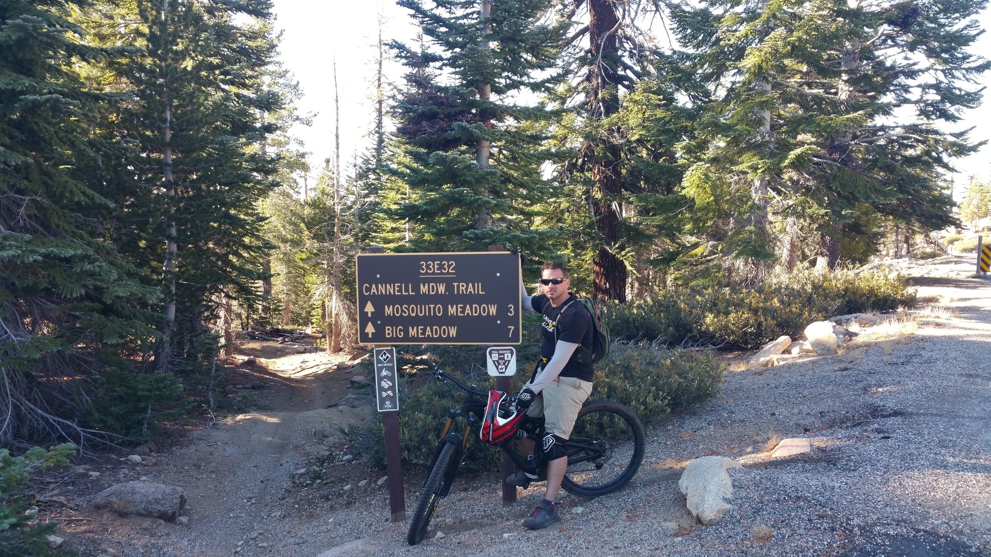 Start at the trailhead sign