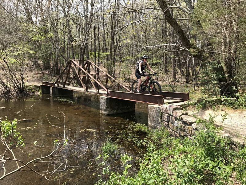 A cute "railroad-looking" bridge on the north shore of Lake Cheston.