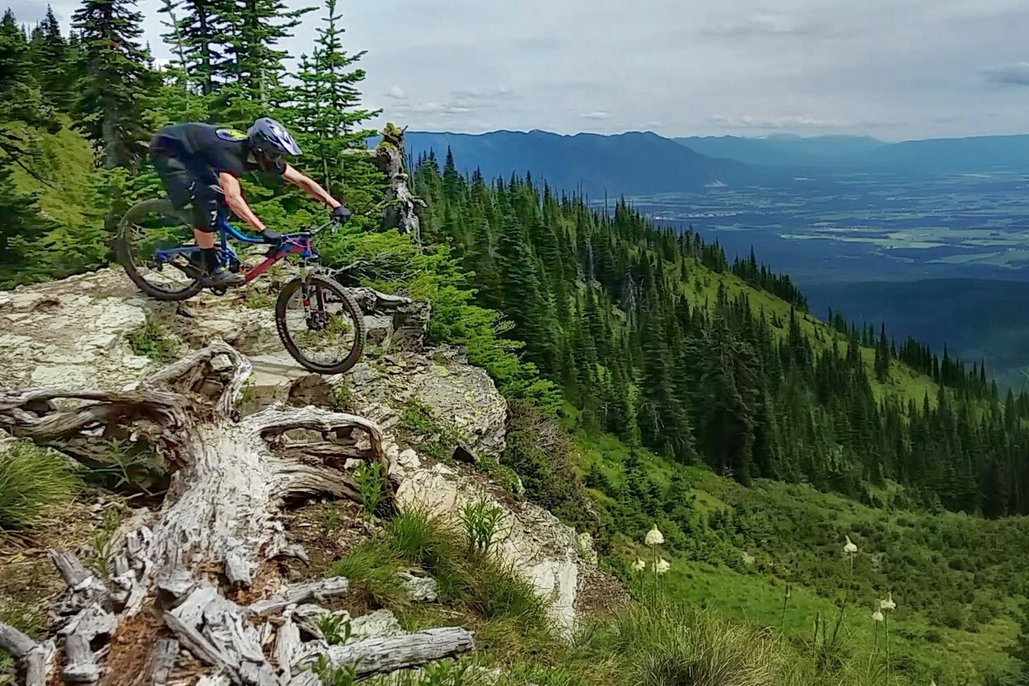 This is our reenactment of the Whitefish Resort trail map cover image ...