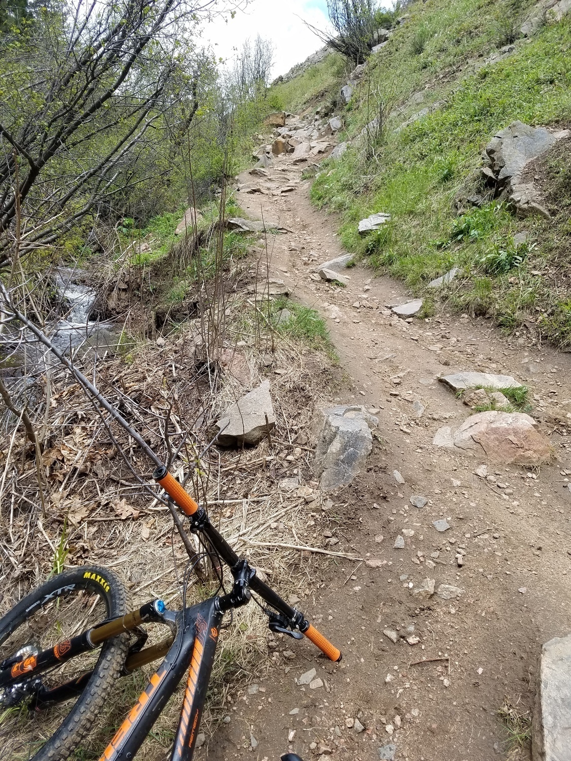 A rocky climb up the Apex Trail.