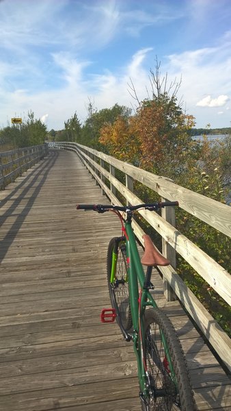 Paved Hike-Bike Trail Mountain Bike Trail, South Lyon, Michigan