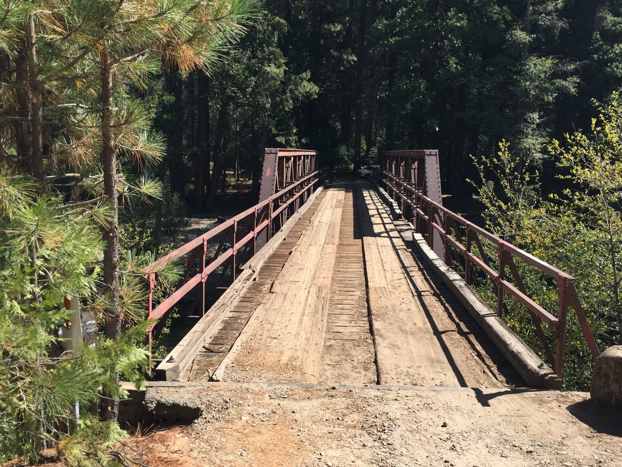 Old Boards Crossing Bridge over the Stanislaus River.