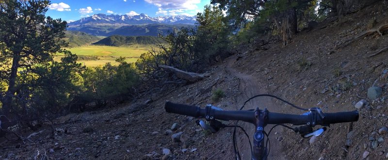 Cruising Splinter with great views of the Sneffels range