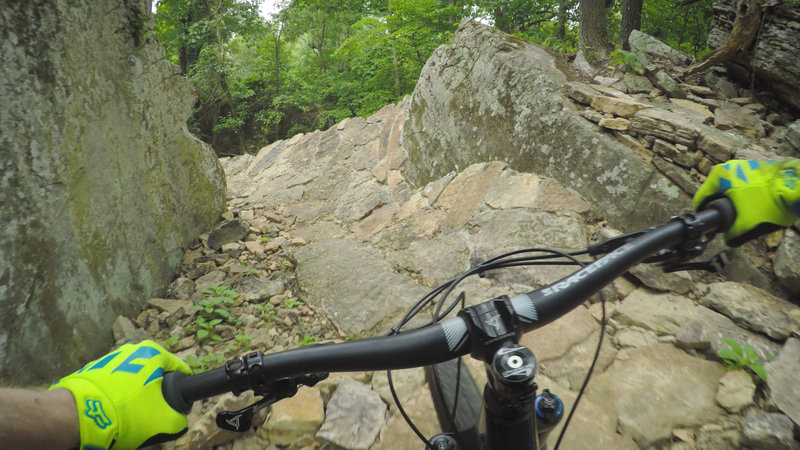 Beautiful rock berm!