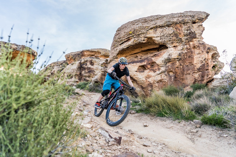 The unique landscape of the Zen trail offers multiple opportunities for ...