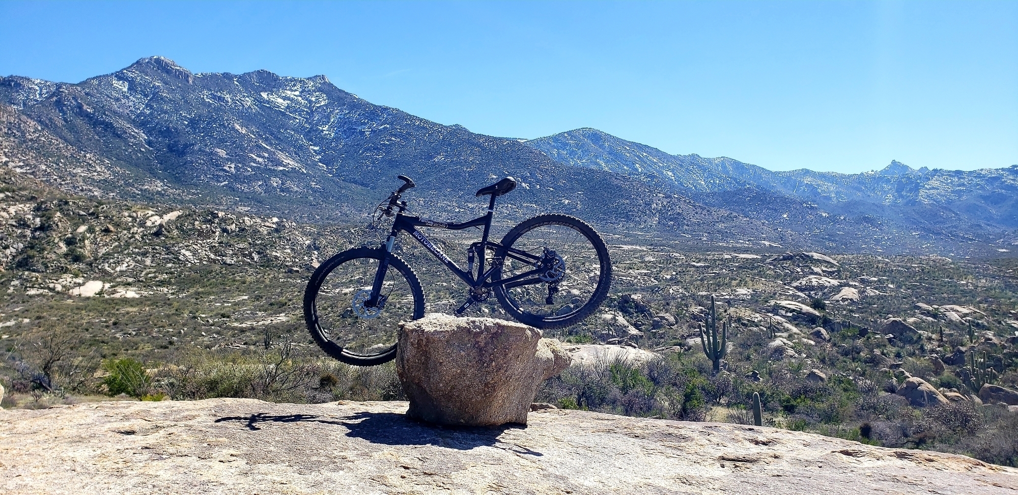 On one of slick rocks on the Cowboy Slickrock trail