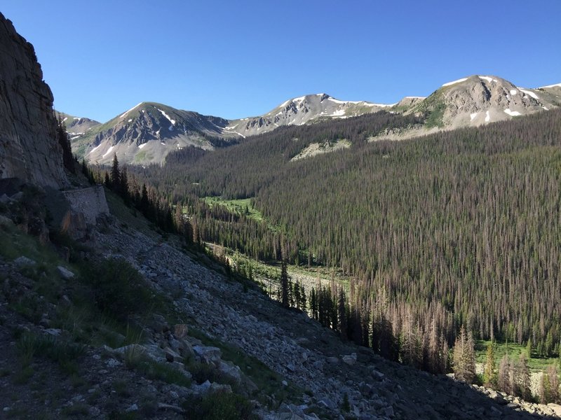 Back on the road after descending the south side of Williams Pass ...