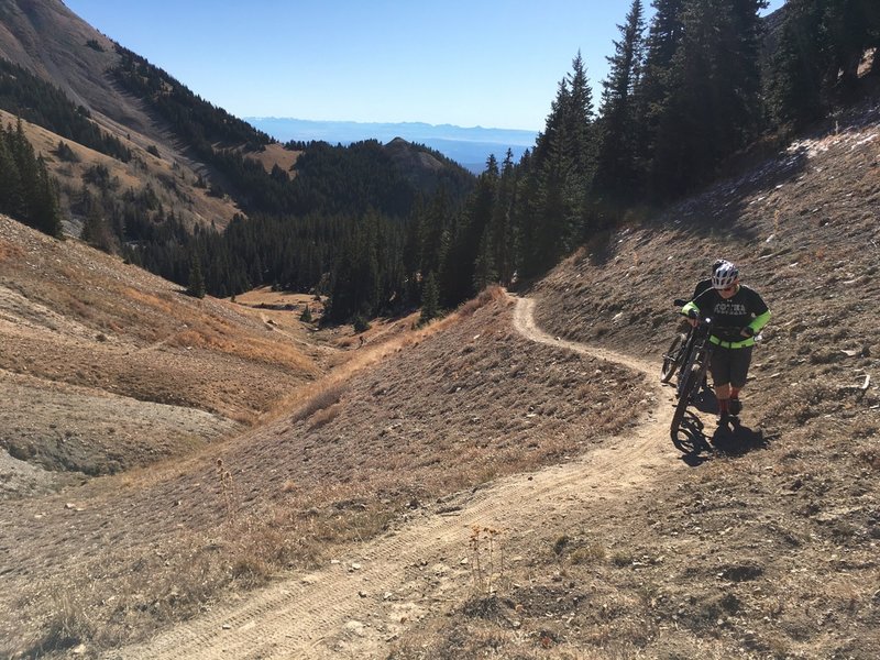 The climb Burro Pass