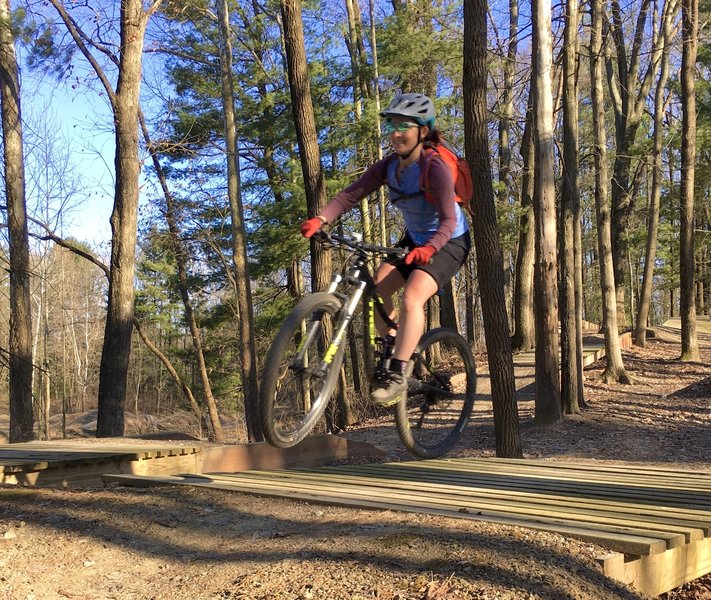 Dual Slalom Track Mountain Bike Trail, Farmersburg, Indiana