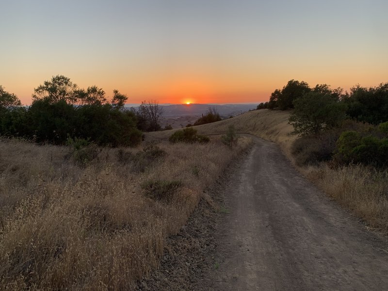 Wall Point Road, near the top, heading west—amazing view.