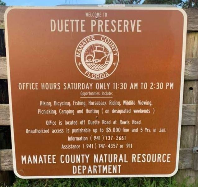 Duette Preserve Loop Mountain Bike Trail, Wauchula, Florida