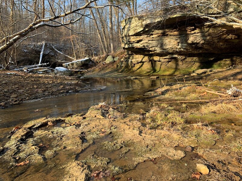 Bluff Shelter on the west side of the loop